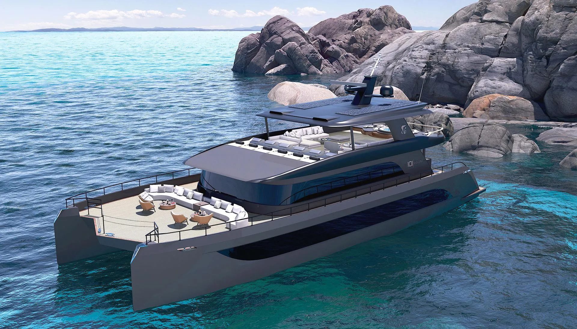 El nuevo supercat de 30,7 m de VisionF Yachts combina velocidad y ...